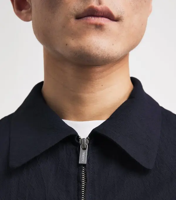 Barena Venezia Cotton-blend Crinkle Overshirt - Navy