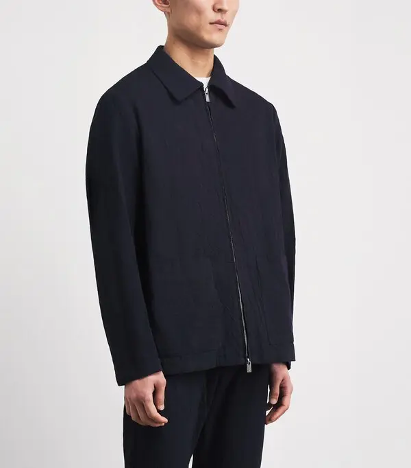 Barena Venezia Cotton-blend Crinkle Overshirt - Navy
