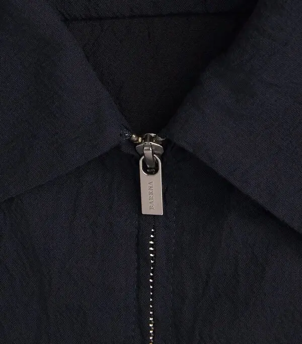 Barena Venezia Cotton-blend Crinkle Overshirt - Navy