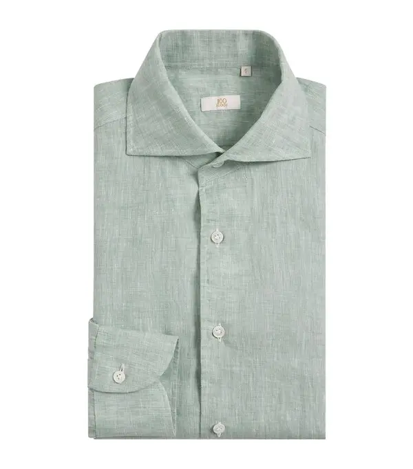 100HANDS Linen Shirt - Green