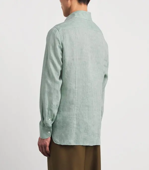 100HANDS Linen Shirt - Green