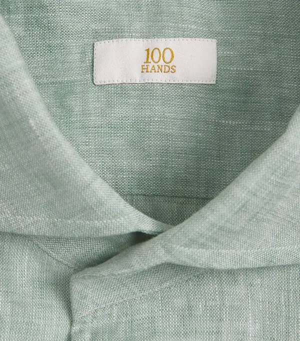 100HANDS Linen Shirt - Green