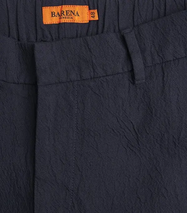 Barena Venezia Cotton-blend Crinkle Trousers