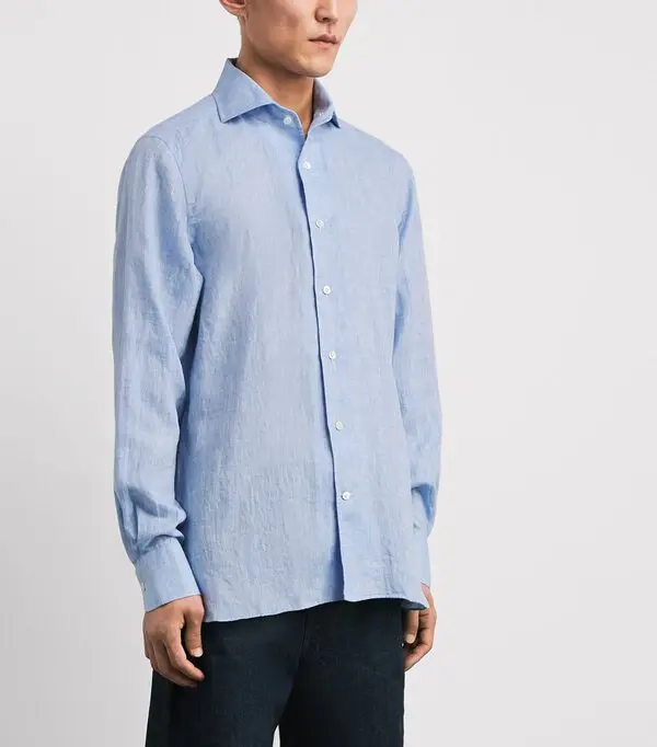 100HANDS Linen Shirt - Blue
