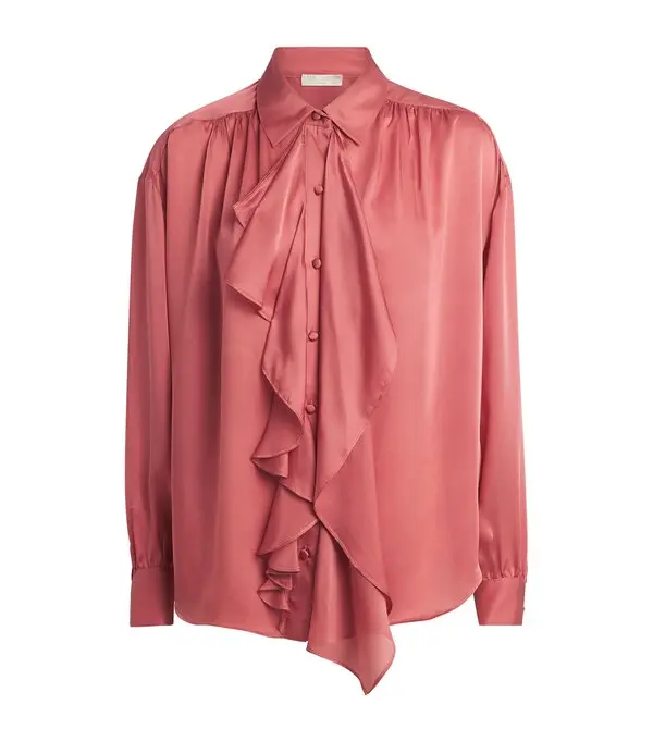 Ulla Johnson Silk Gesture Blouse - Pink