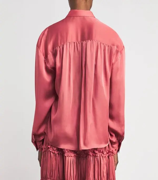 Ulla Johnson Silk Gesture Blouse - Pink