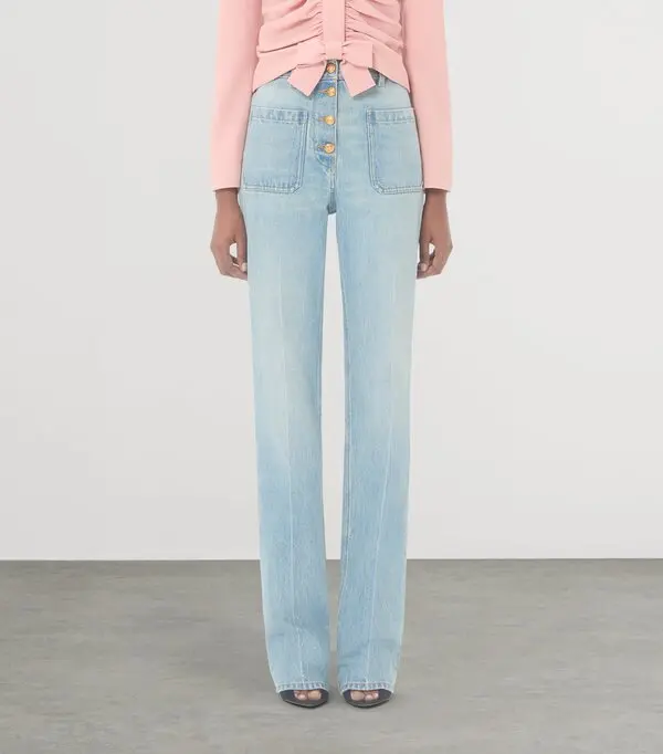 Valentino Garavani Straight Leg Jeans - Blue