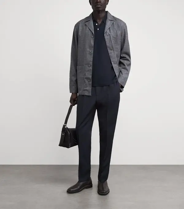 Officine Générale Wool Drew Drawstring Trousers