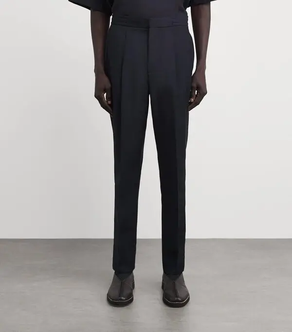 Officine Générale Wool Drew Drawstring Trousers