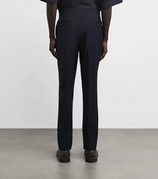Officine Générale Wool Drew Drawstring Trousers