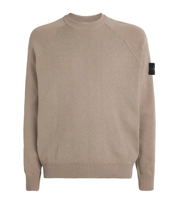Stone Island Raw Organic Cotton Sweater - Beige