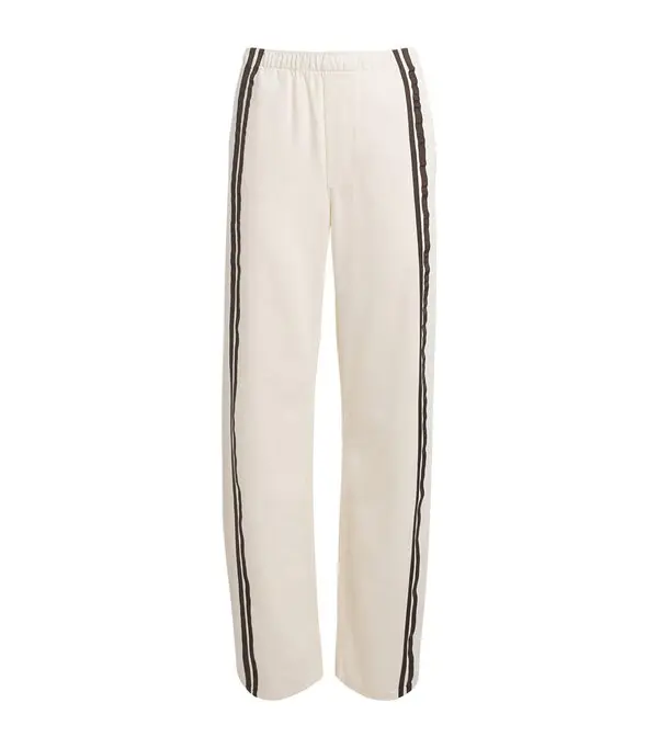 Rag & Bone Stripe Logan Relaxed Jeans - Ivory