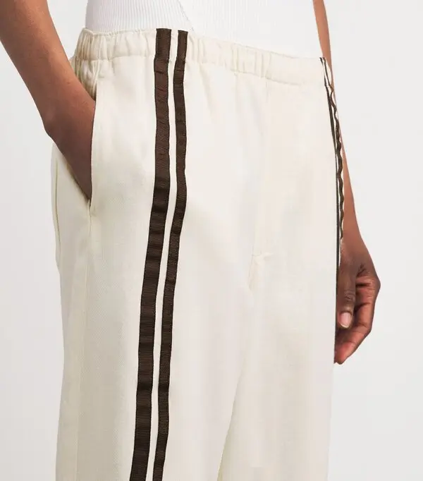 Rag & Bone Stripe Logan Relaxed Jeans - Ivory