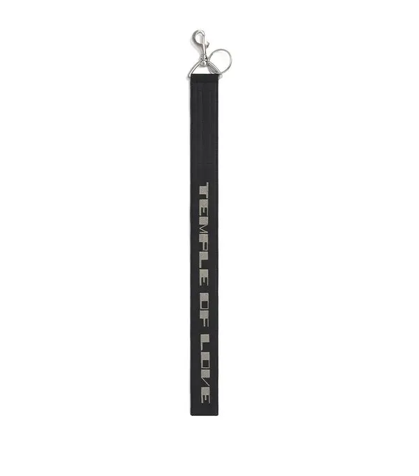 Rick Owens Temple Of Love Keyring - Black