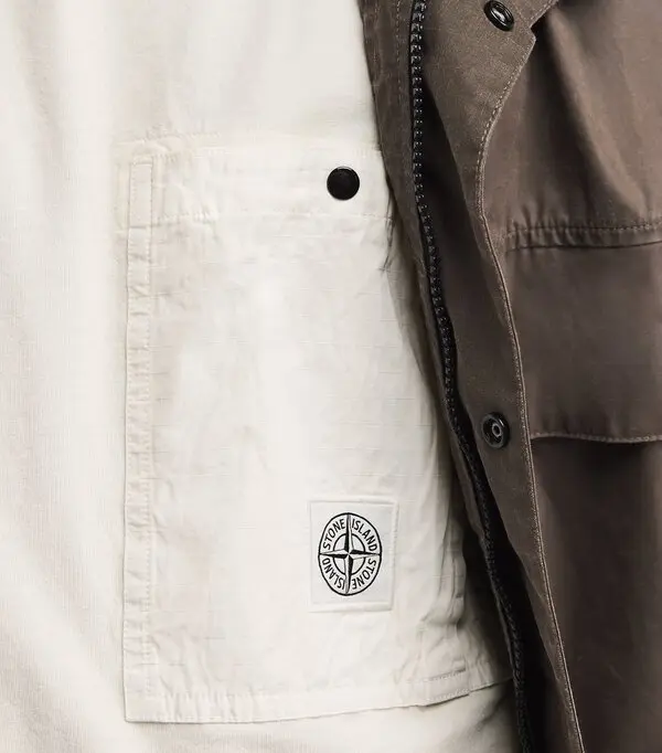 Stone Island Cotton Logo-pocket T-shirt - Ivory