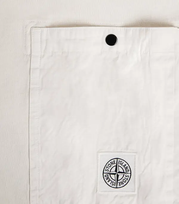 Stone Island Cotton Logo-pocket T-shirt - Ivory