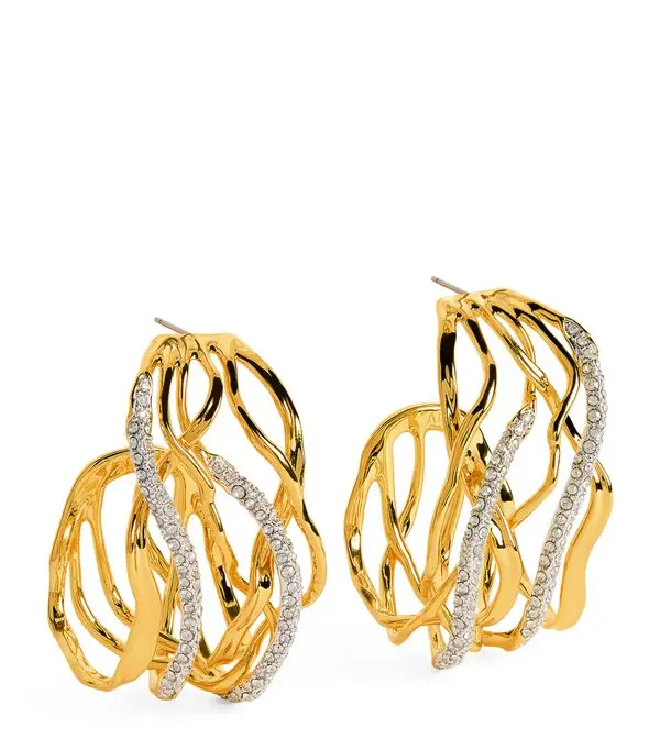 Alexis Bittar Plated Solanales Woven Earrings - Gold
