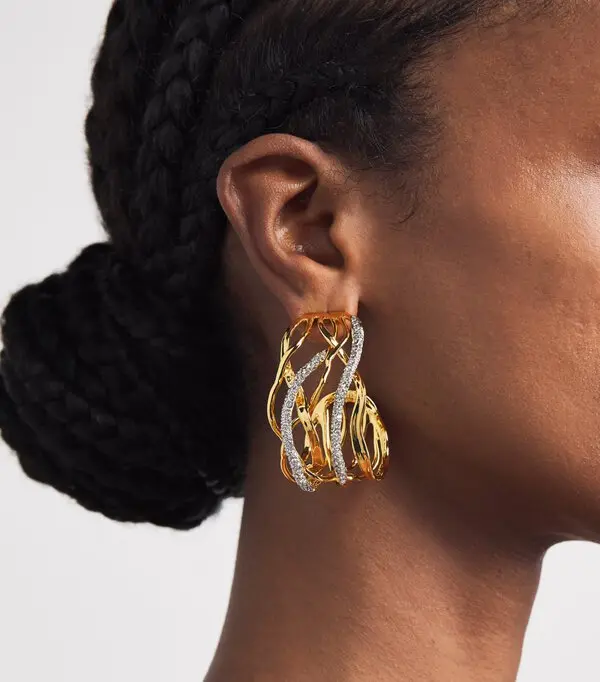 Alexis Bittar Plated Solanales Woven Earrings