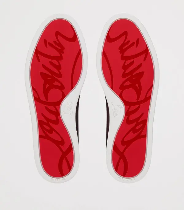 CHRISTIAN LOUBOUTIN Chambeliboat Leather Loafers - Red