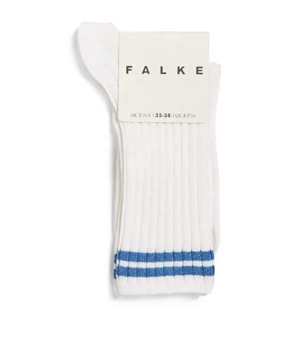 Falke Cotton-blend Play Me Crew Socks - White
