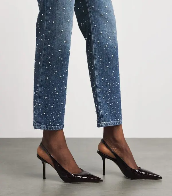 Good American Good Icon Straight Leg Jeans - Blue