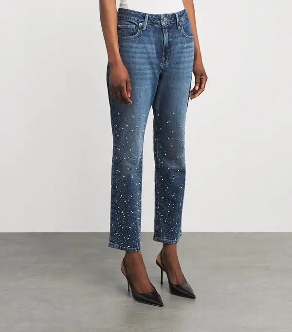 Good American Good Icon Straight Leg Jeans - Blue