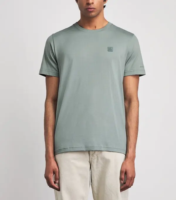 Moose Knuckles Cotton Embroidered Logo T-shirt - Green