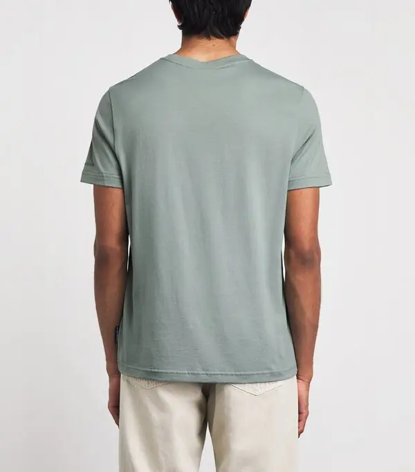 Moose Knuckles Cotton Embroidered Logo T-shirt - Green