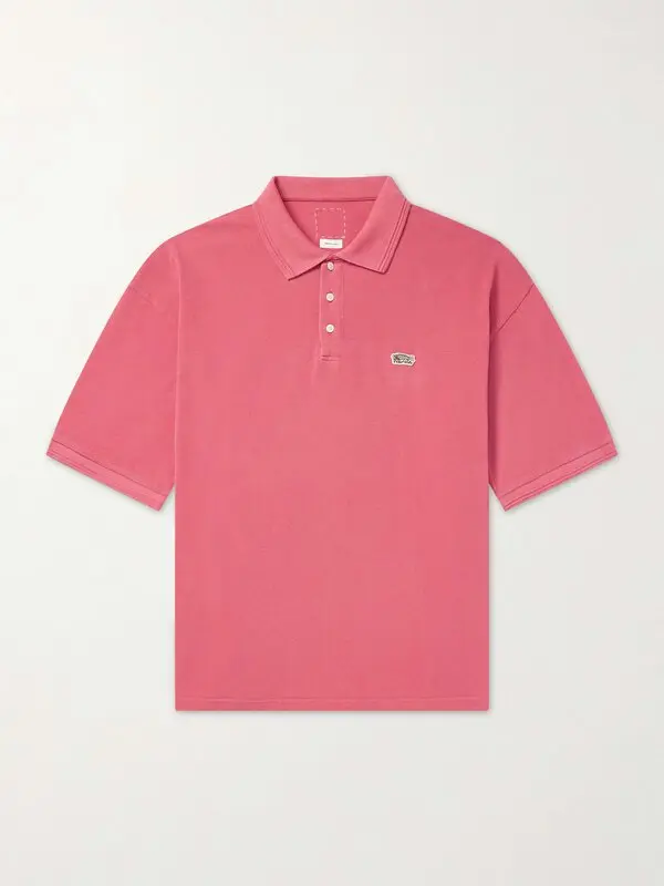 Visvim Logo-embroidered Cotton Polo Shirt