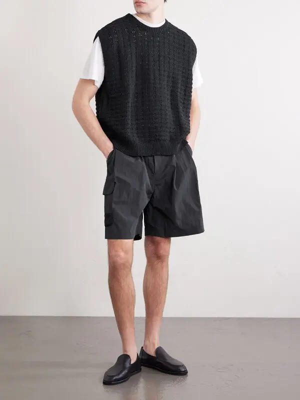 A KIND OF GUISE Quito Straight-leg Shell Drawstring Shorts - Black