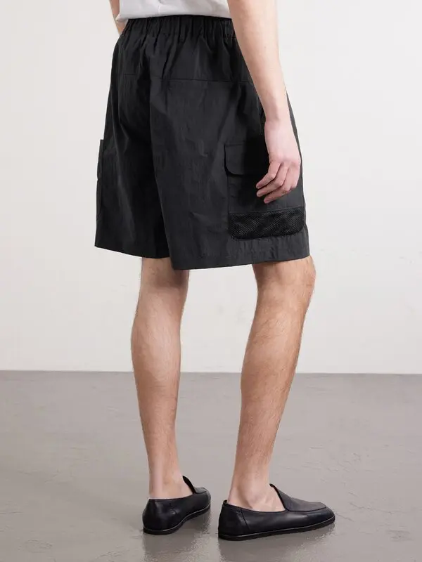 A KIND OF GUISE Quito Straight-leg Shell Drawstring Shorts - Black