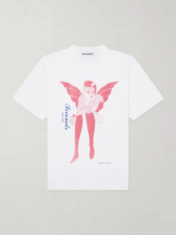 Our Legacy Printed Cotton-jersey T-shirt - White