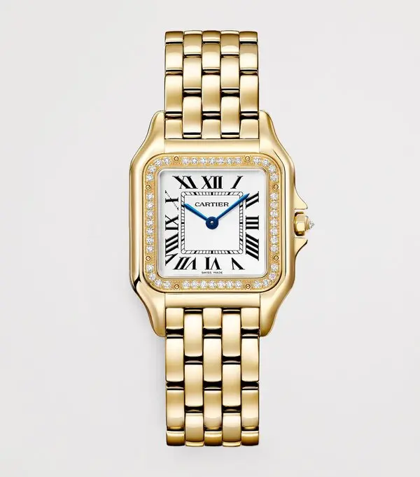 Cartier Panthère De Watch In Yellow Gold And Diamonds