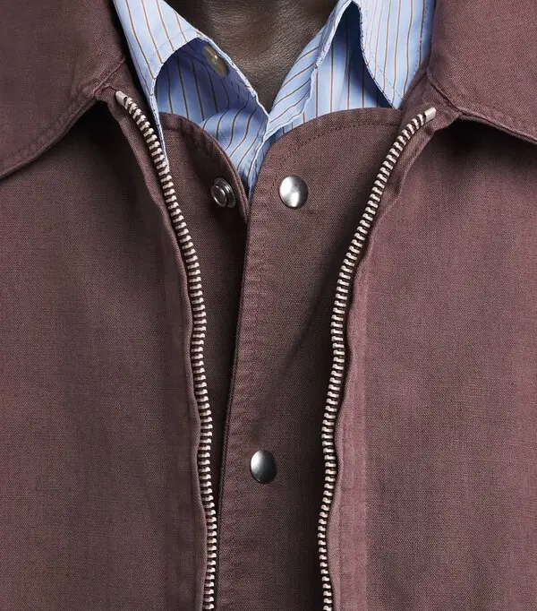 Our Legacy Cotton-linen Command Jacket - Red