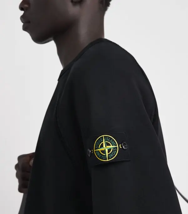Stone Island Organic Cotton Raglan-sleeve Sweatshirt