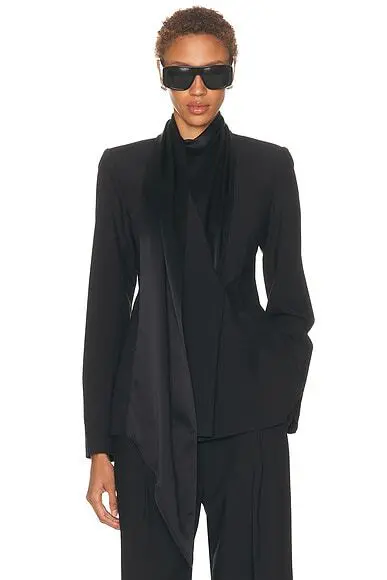 SRG Mira Blazer With Silk Scarf Detail