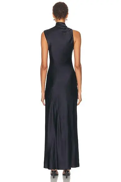 SRG Arden Silk Dress - Navy