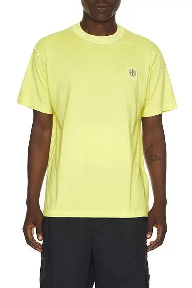 Stone Island Garment Dyed T-shirt - Lemon