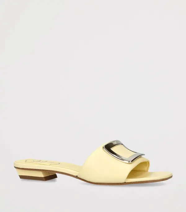 ROGER VIVIER Leather Belle Vivier Mules