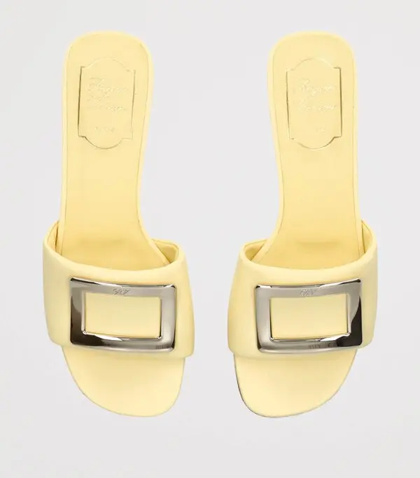 ROGER VIVIER Leather Belle Vivier Mules