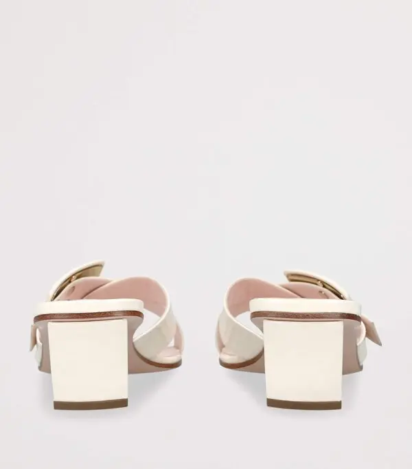 ROGER VIVIER Belle Vivier Leather Mules