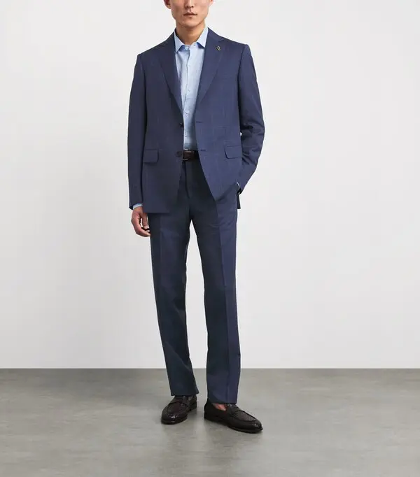 Pal Zileri Wool Check Vicenza 2-piece Suit - Blue
