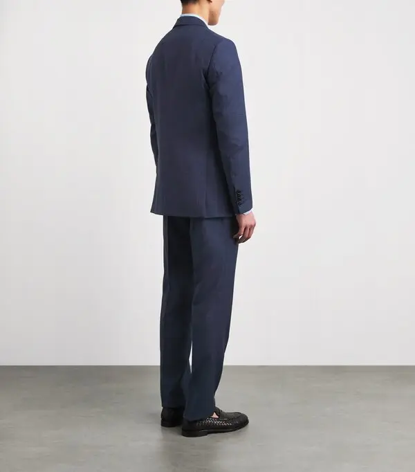 Pal Zileri Wool Check Vicenza 2-piece Suit - Blue