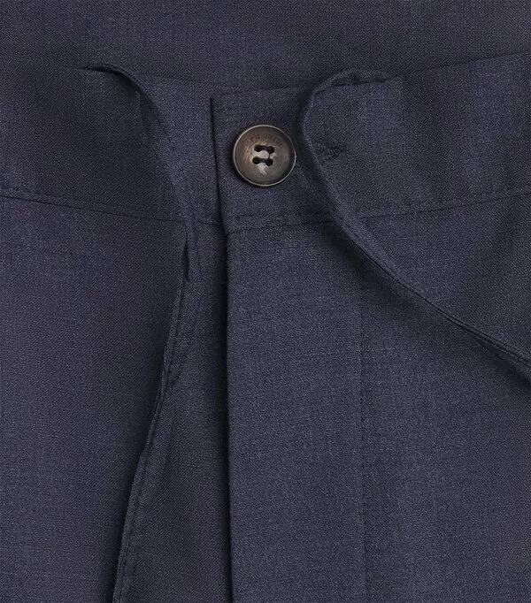 Pal Zileri Stretch-virgin Wool Half-elasticated Trousers