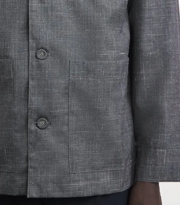 Officine Générale Wool-silk-linen Sheldon Jacket