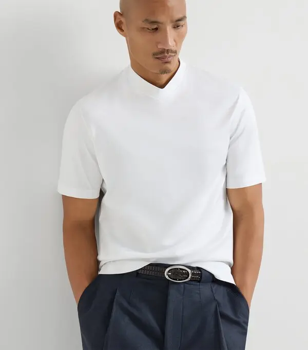 Brunello Cucinelli Cotton V-neck T-shirt