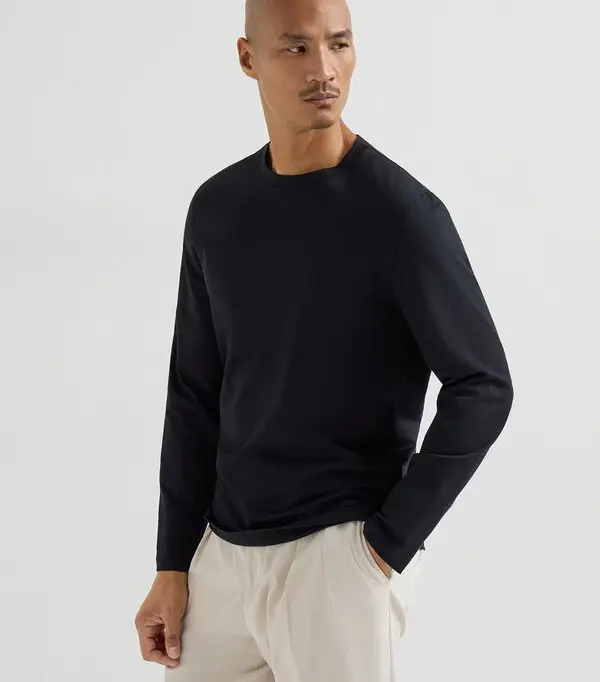 Brunello Cucinelli Cotton Long-sleeve T-shirt - Black