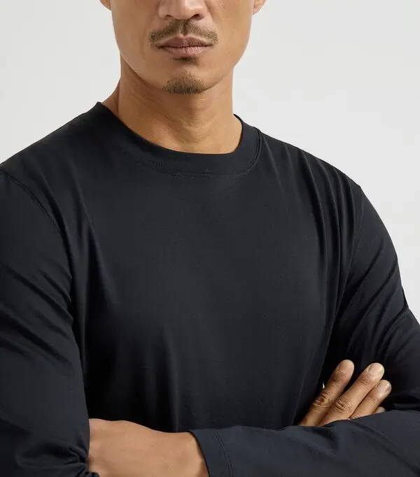 Brunello Cucinelli Cotton Long-sleeve T-shirt - Black