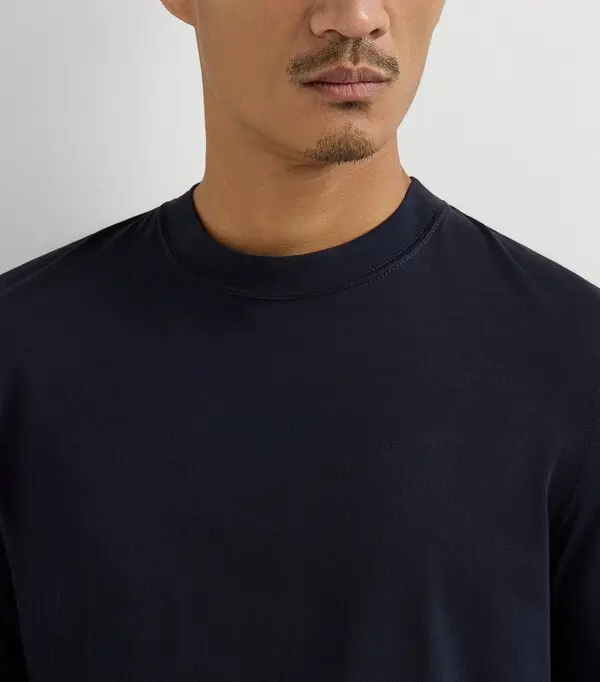 Brunello Cucinelli Cotton Long-sleeve T-shirt - Blue