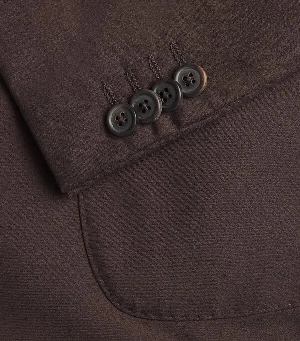 Corneliani Virgin Wool-silk Unlined Whisper Blazer